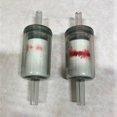 When to replace the air filter in a nitrogen blower